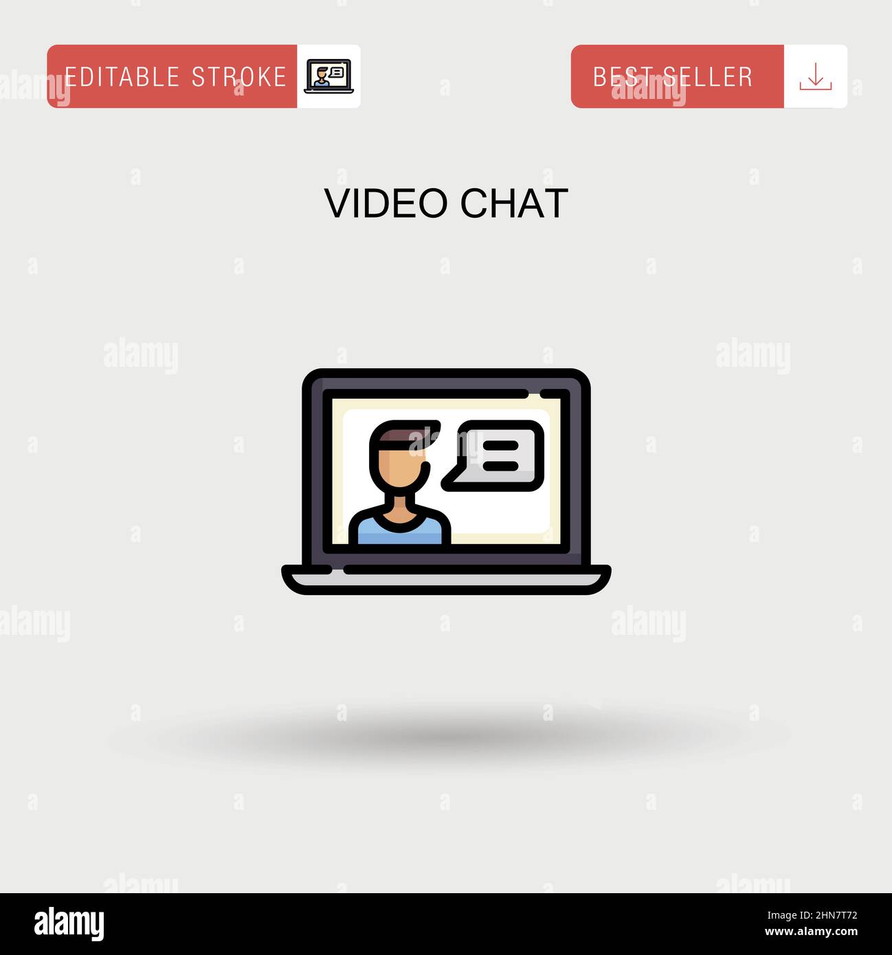 Group video chat Stock Vector Images - Alamy