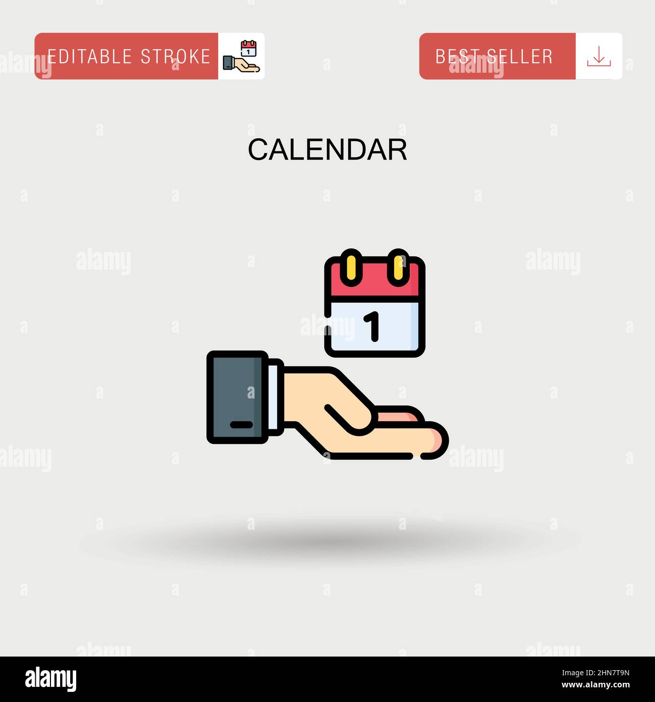 Calendar Simple vector icon Stock Vector Image & Art - Alamy