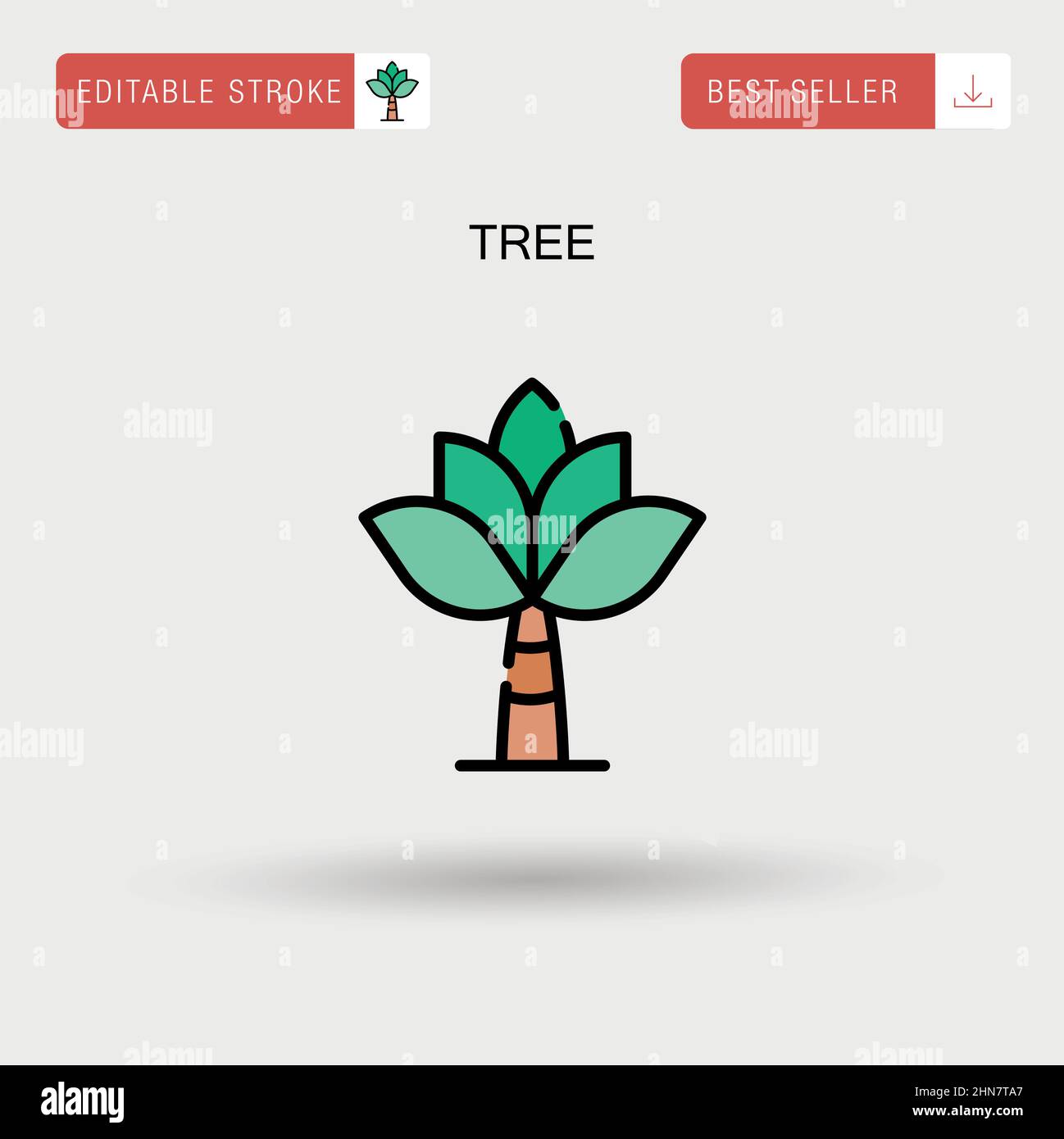 Tree Simple vector icon Stock Vector Image & Art - Alamy