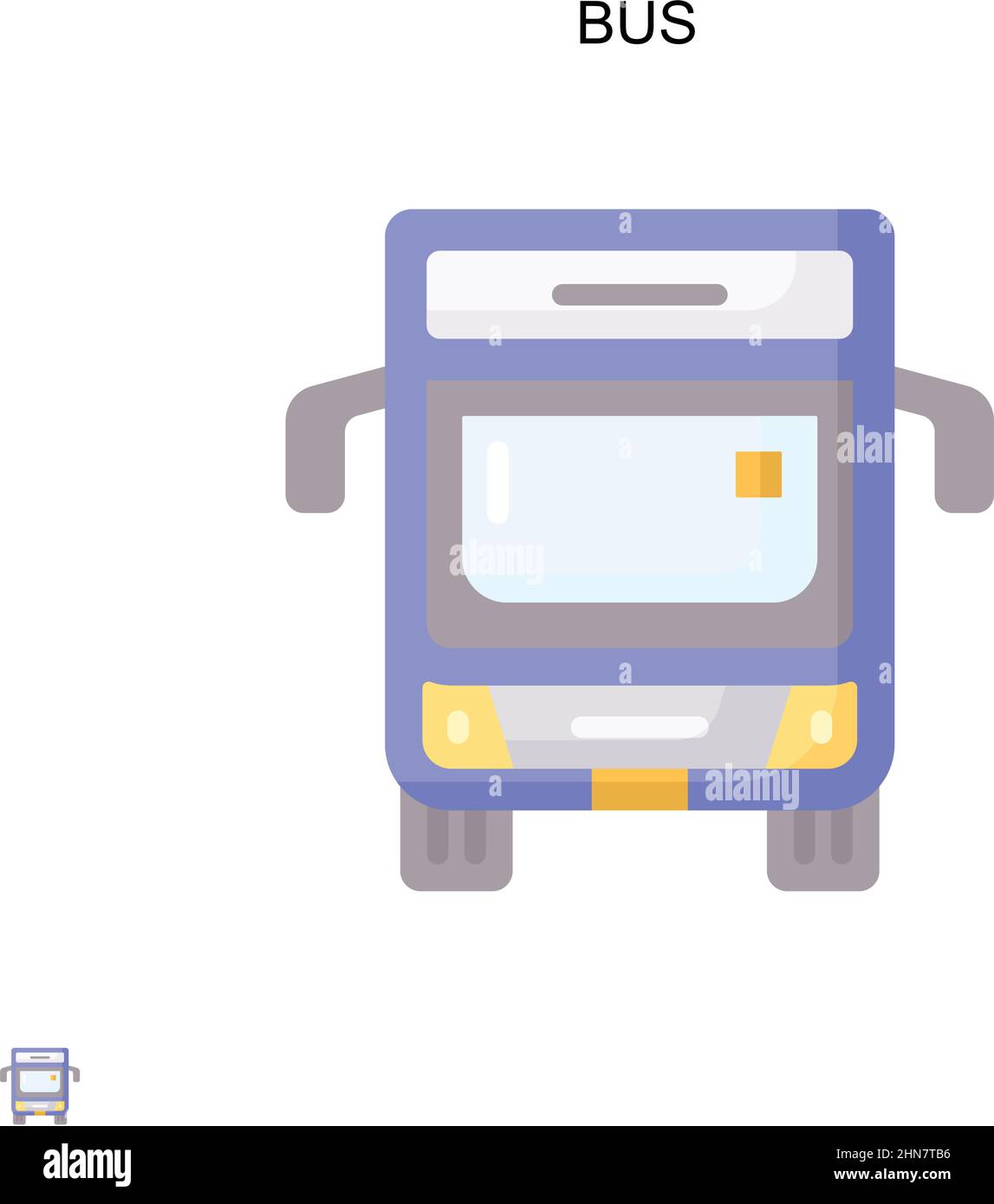 Bus Simple vector icon. Illustration symbol design template for web ...