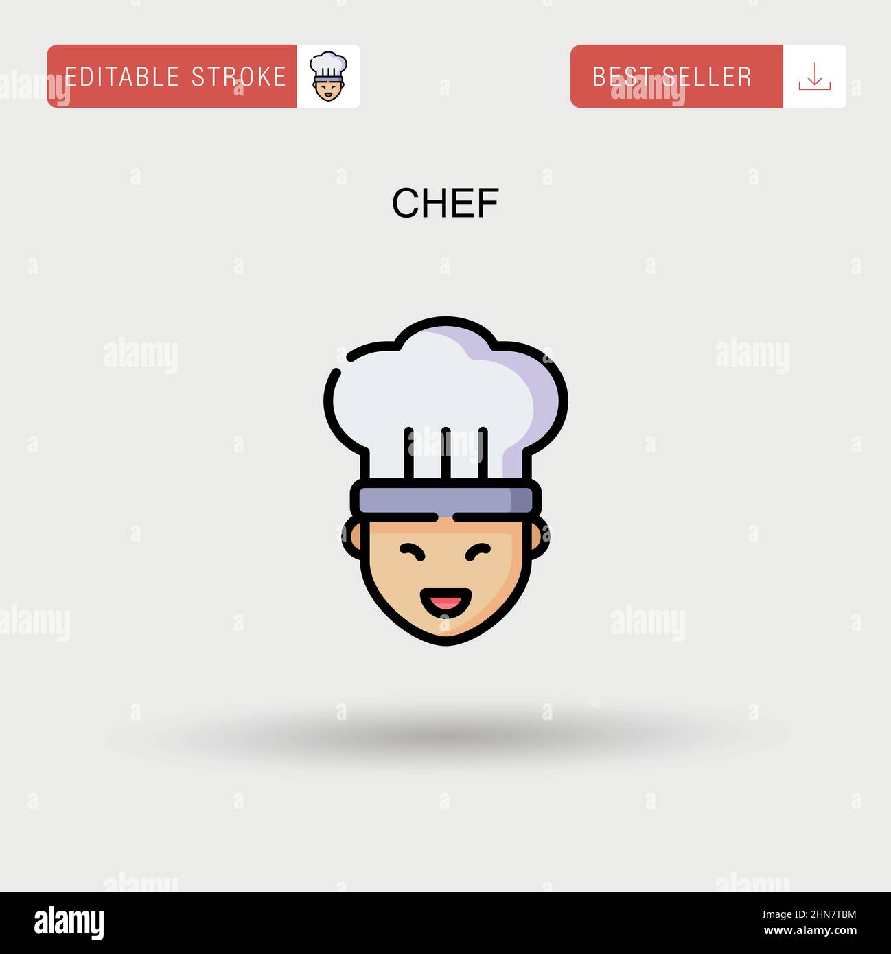 Chef Simple vector icon Stock Vector Image & Art - Alamy