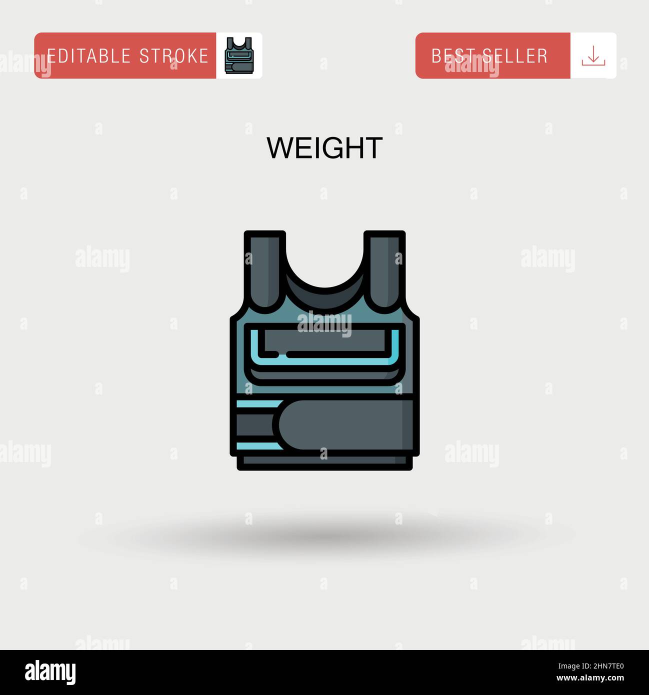 Weight Simple vector icon Stock Vector Image & Art - Alamy