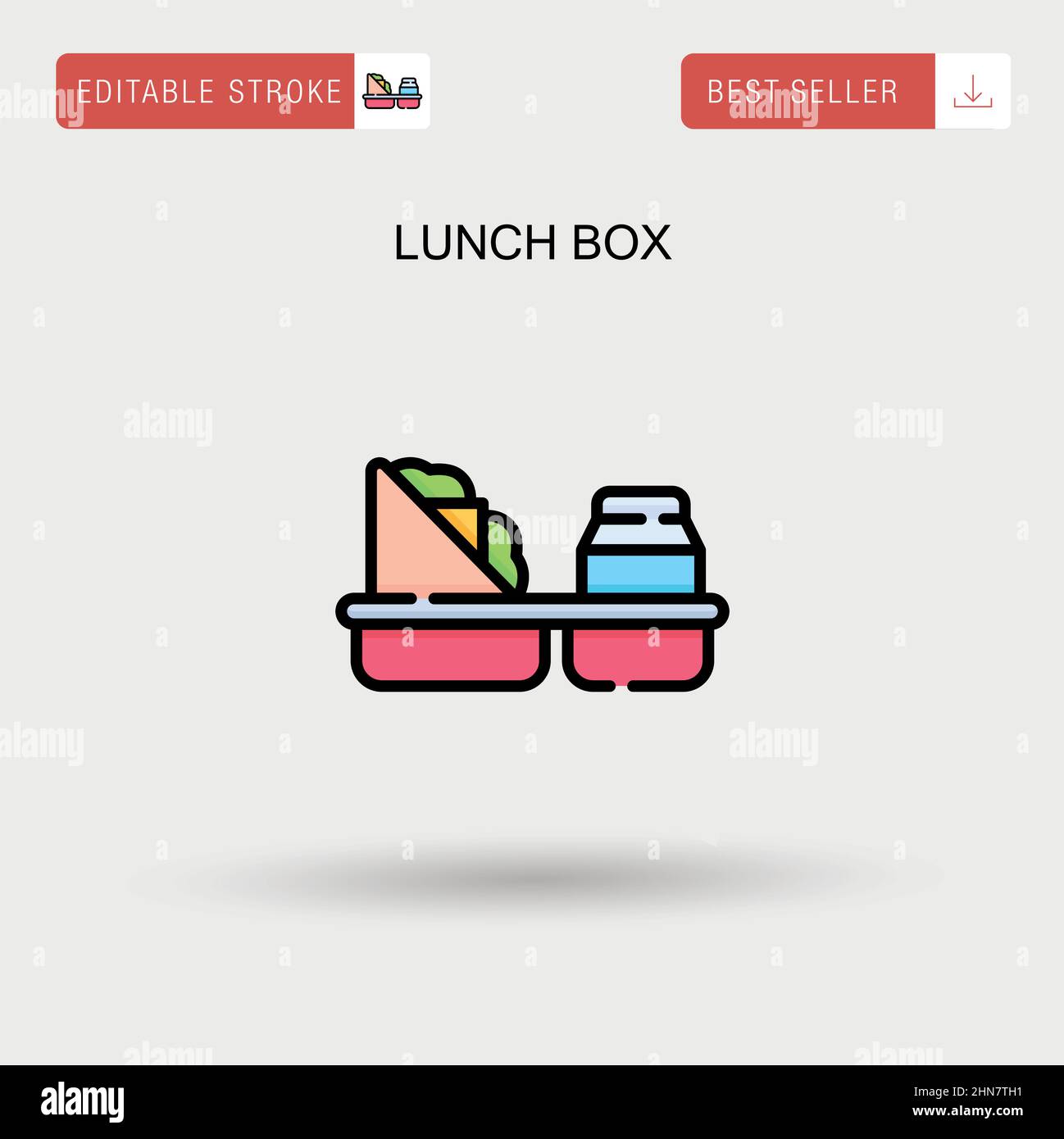Snack lunch box lunchbox Stock Vector Images - Alamy