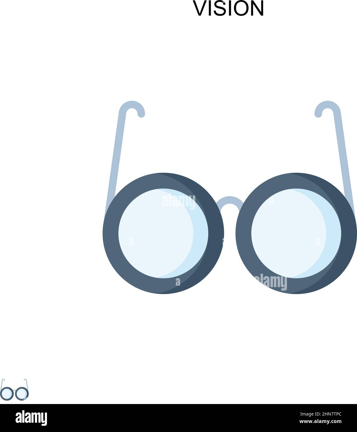 Vision Simple vector icon. Illustration symbol design template for web ...