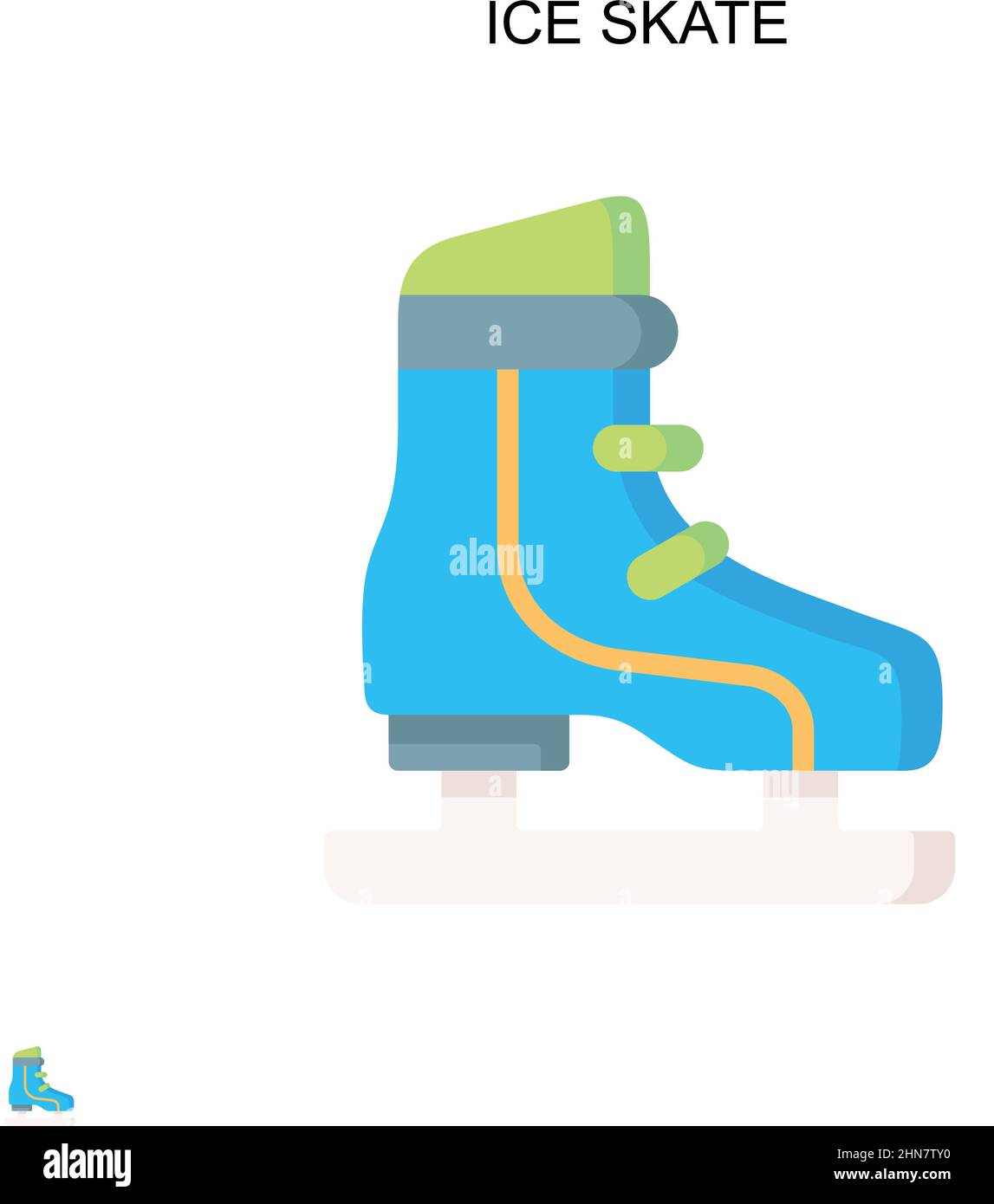 Ice Skate Simple Vector Icon Illustration Symbol Design Template For Web Mobile Ui Element