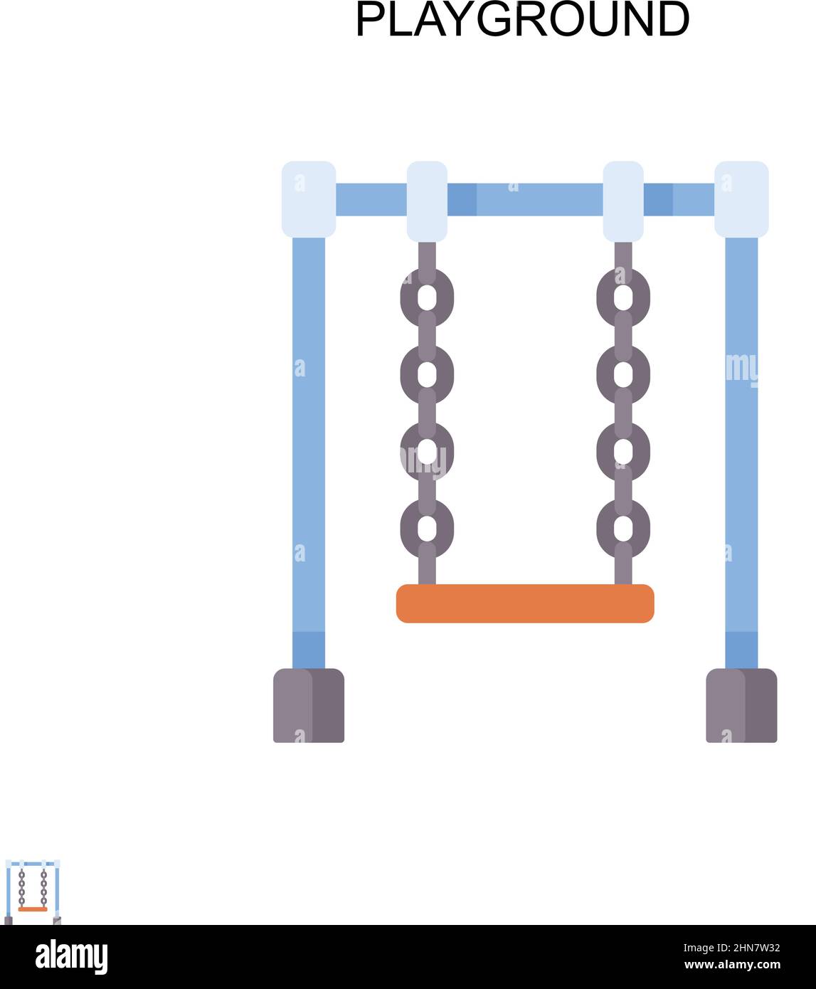 Playground Simple vector icon. Illustration symbol design template for ...