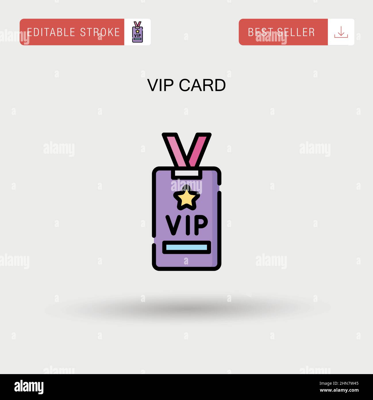 Vip card Simple vector icon Stock Vector Image & Art - Alamy