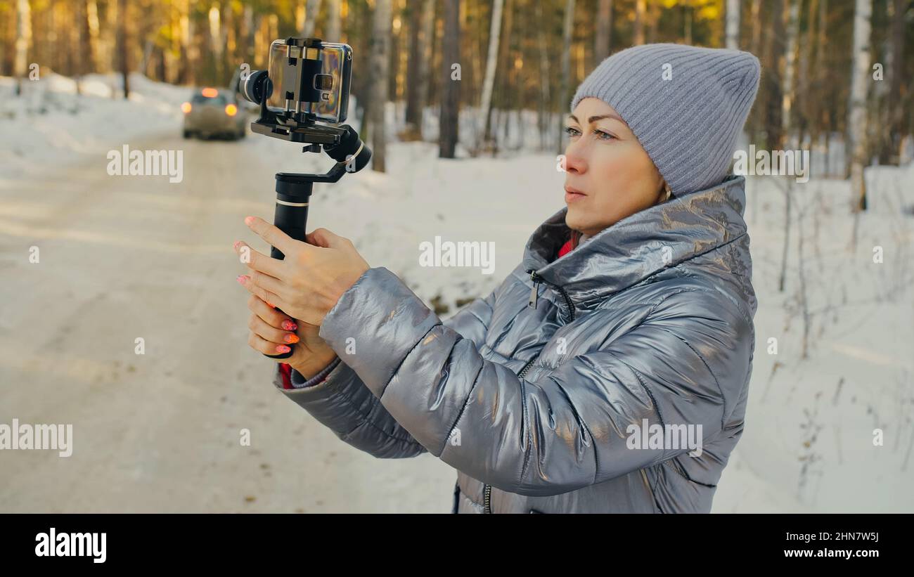 Tracking camera woman tourist walking hi-res stock photography and ...