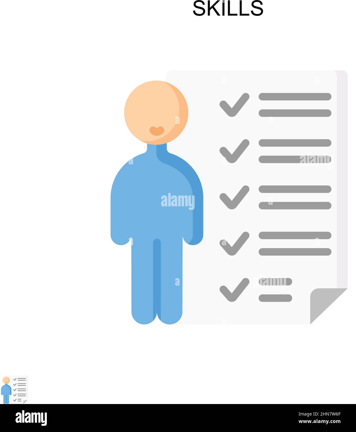 Skills Simple vector icon. Illustration symbol design template for web ...