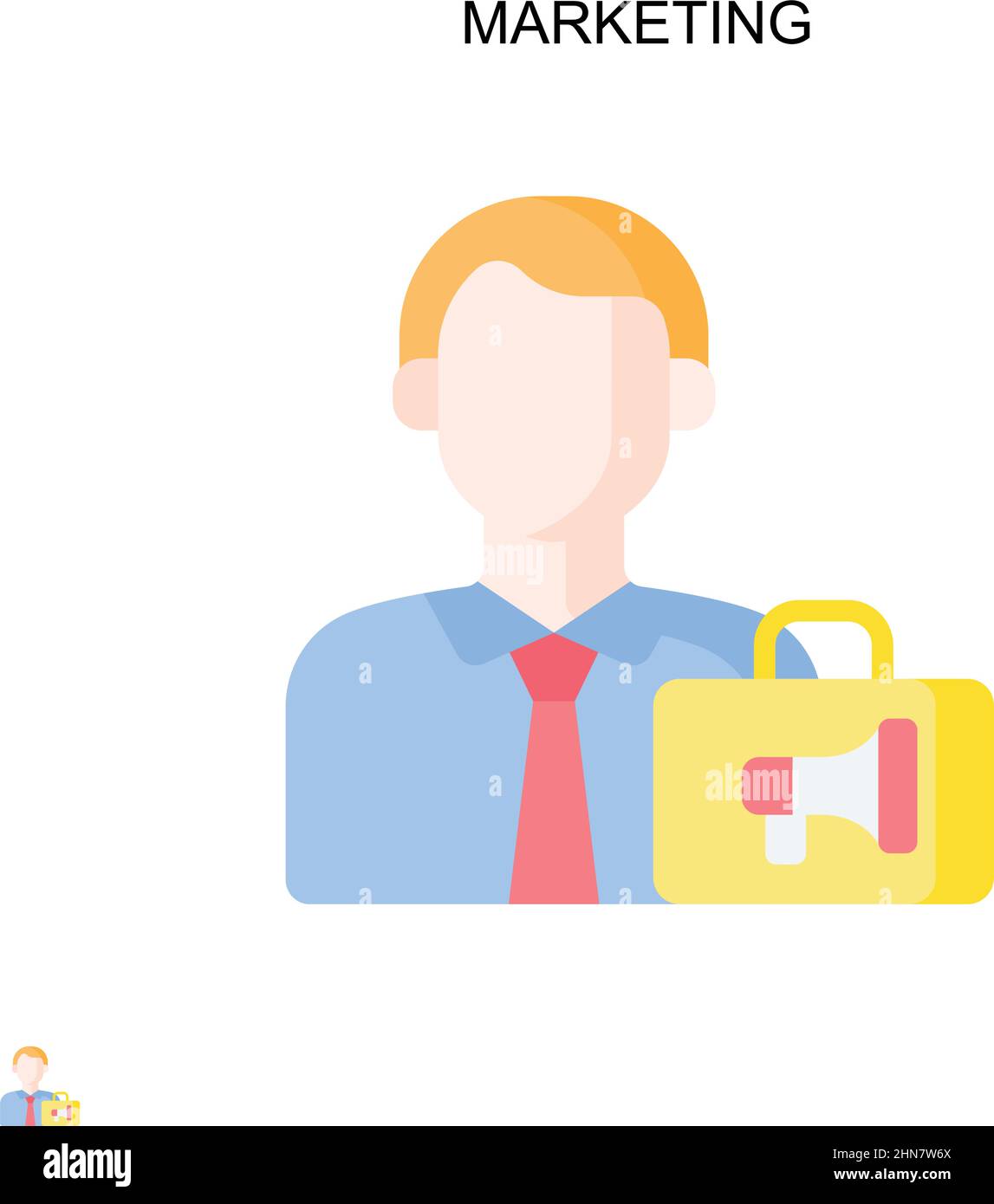 Marketing Simple vector icon. Illustration symbol design template for ...