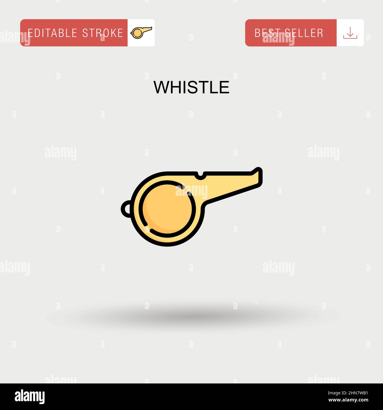 Whistle Simple vector icon Stock Vector Image & Art - Alamy