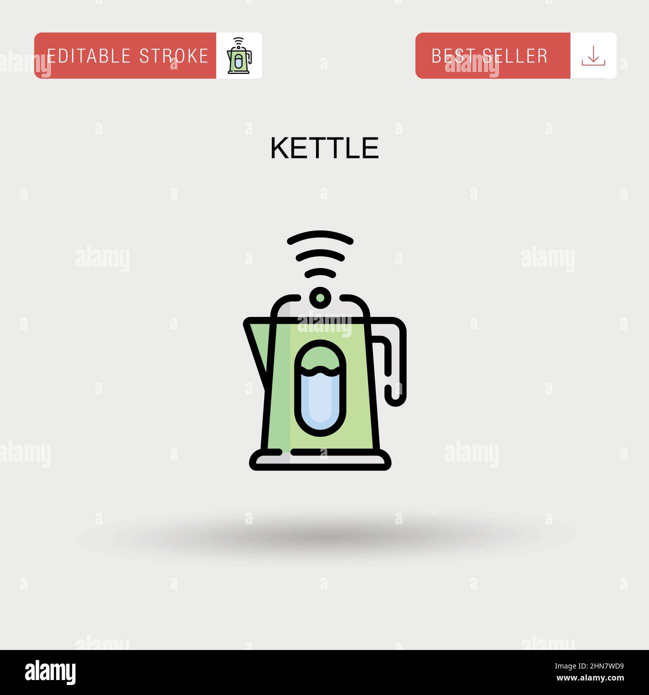 Kettle Simple vector icon Stock Vector Image & Art - Alamy