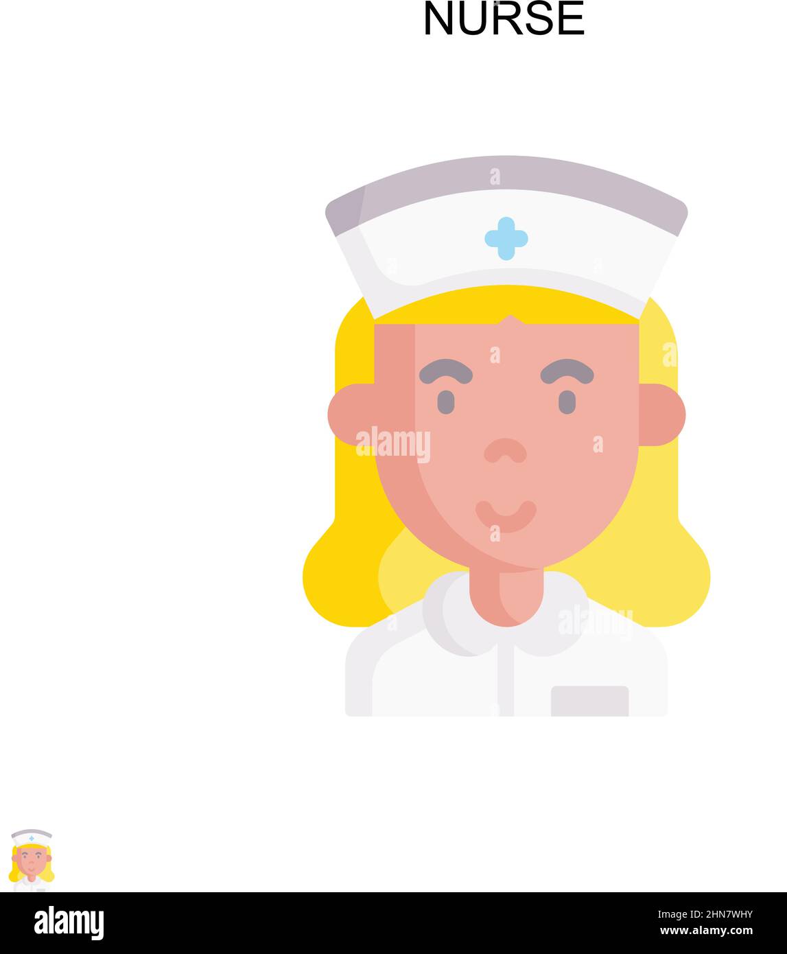 Nurse medical profession icon vector hi-res stock photography and ...