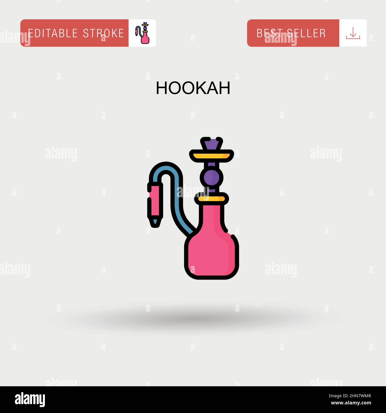 Hookah Simple vector icon Stock Vector Image & Art - Alamy