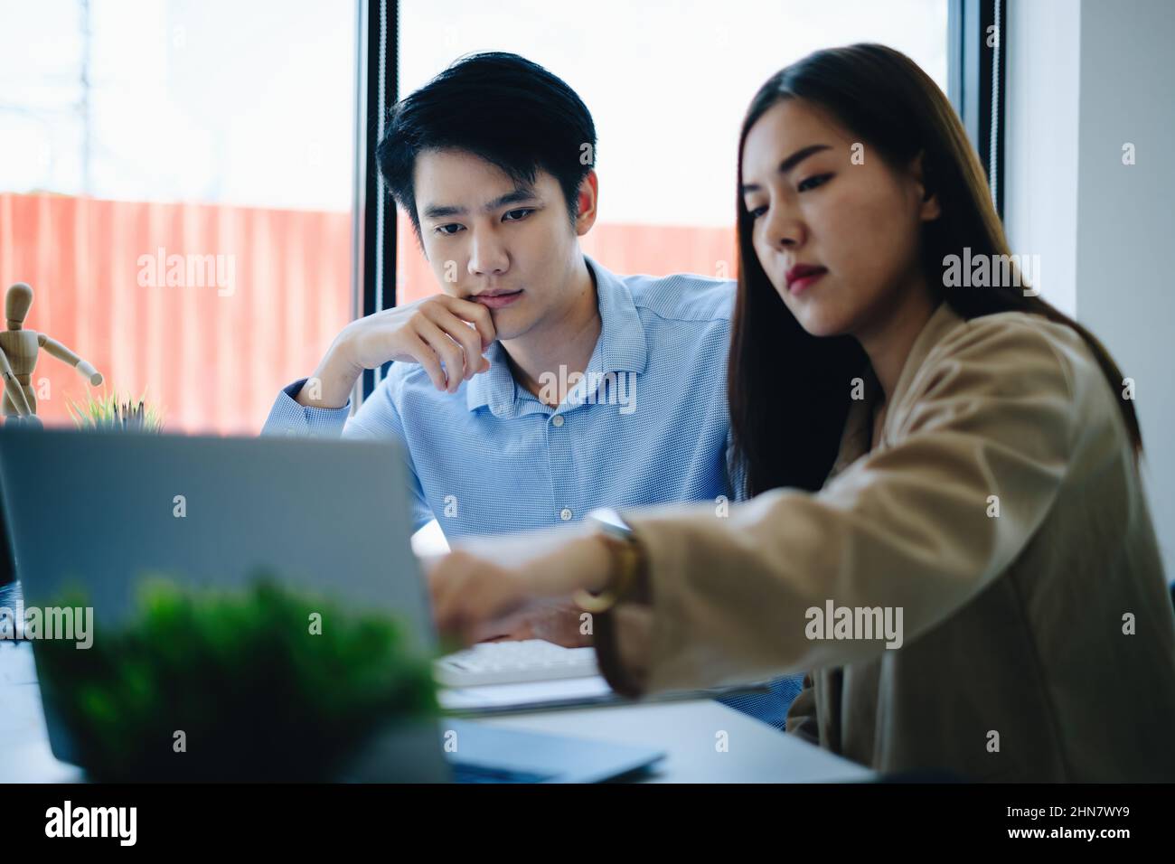 Image of Audit team working together and looking about transaction for ...