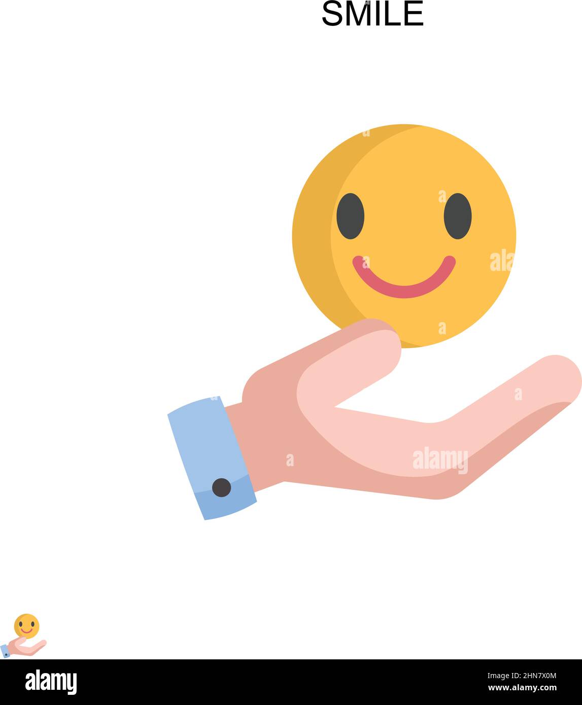 Smile Simple vector icon. Illustration symbol design template for web ...