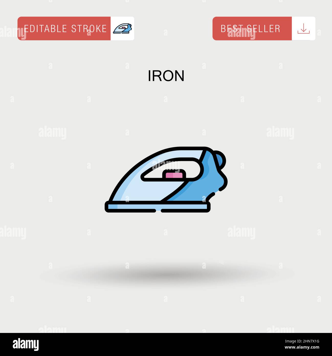 Iron Simple vector icon Stock Vector Image & Art - Alamy