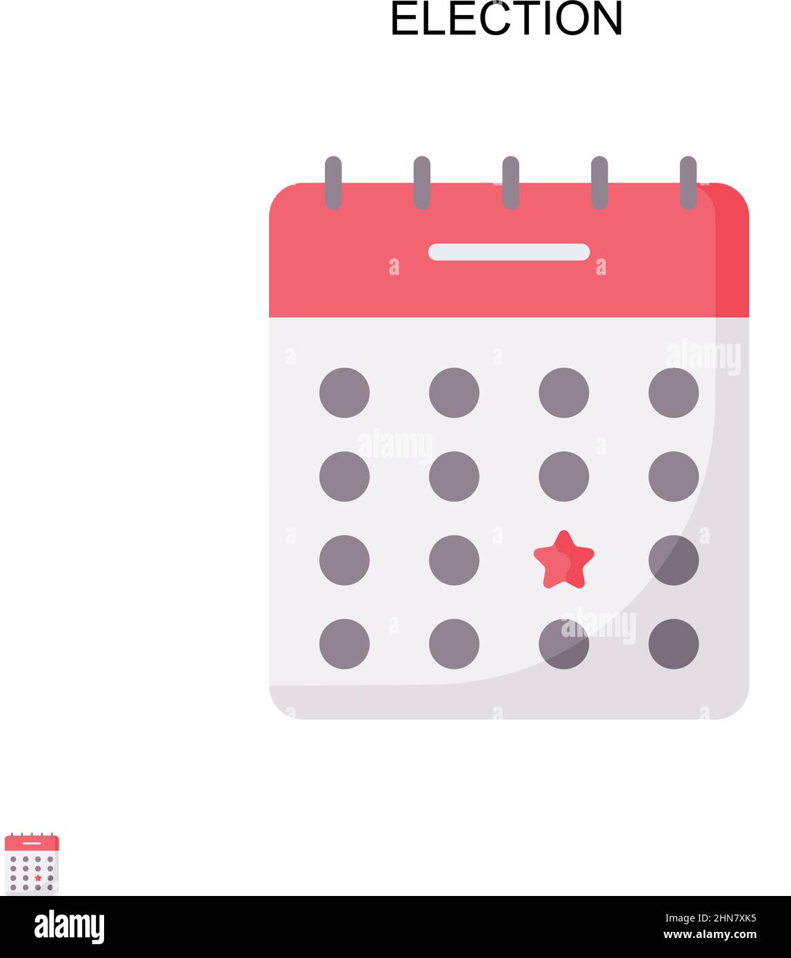 Election Simple vector icon. Illustration symbol design template for ...