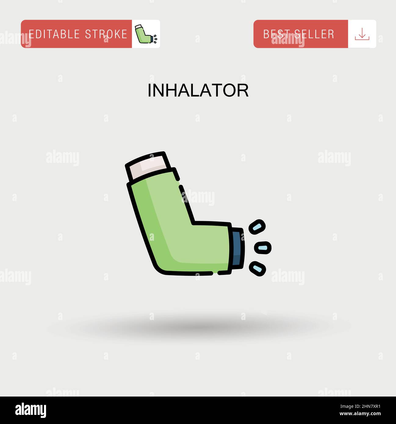 Inhalator Simple vector icon Stock Vector Image & Art - Alamy
