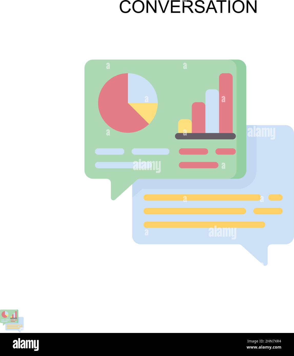 Conversation icon Stock Vector Images - Alamy