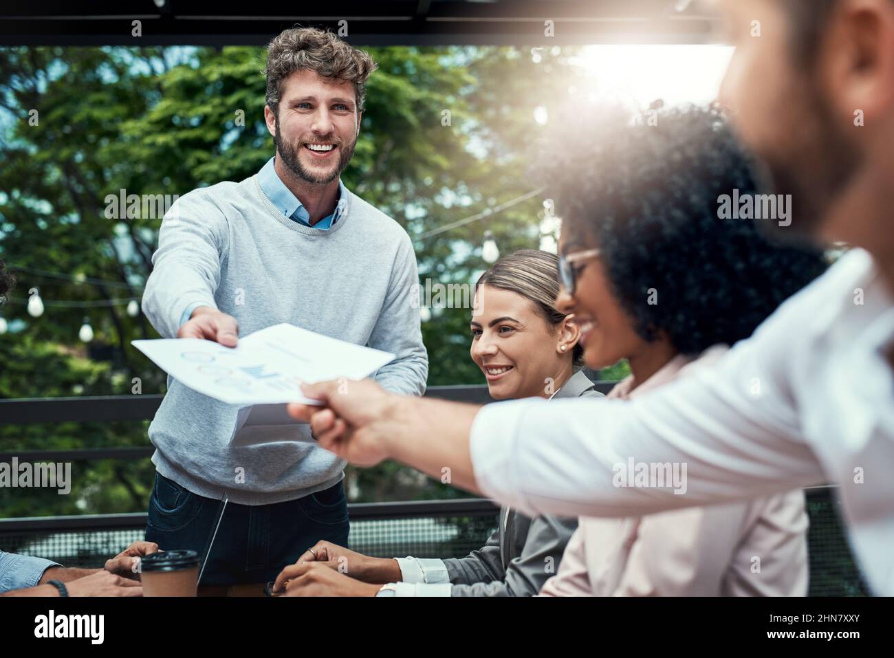 These are the plans well be discussing today. Shot of a group of ...