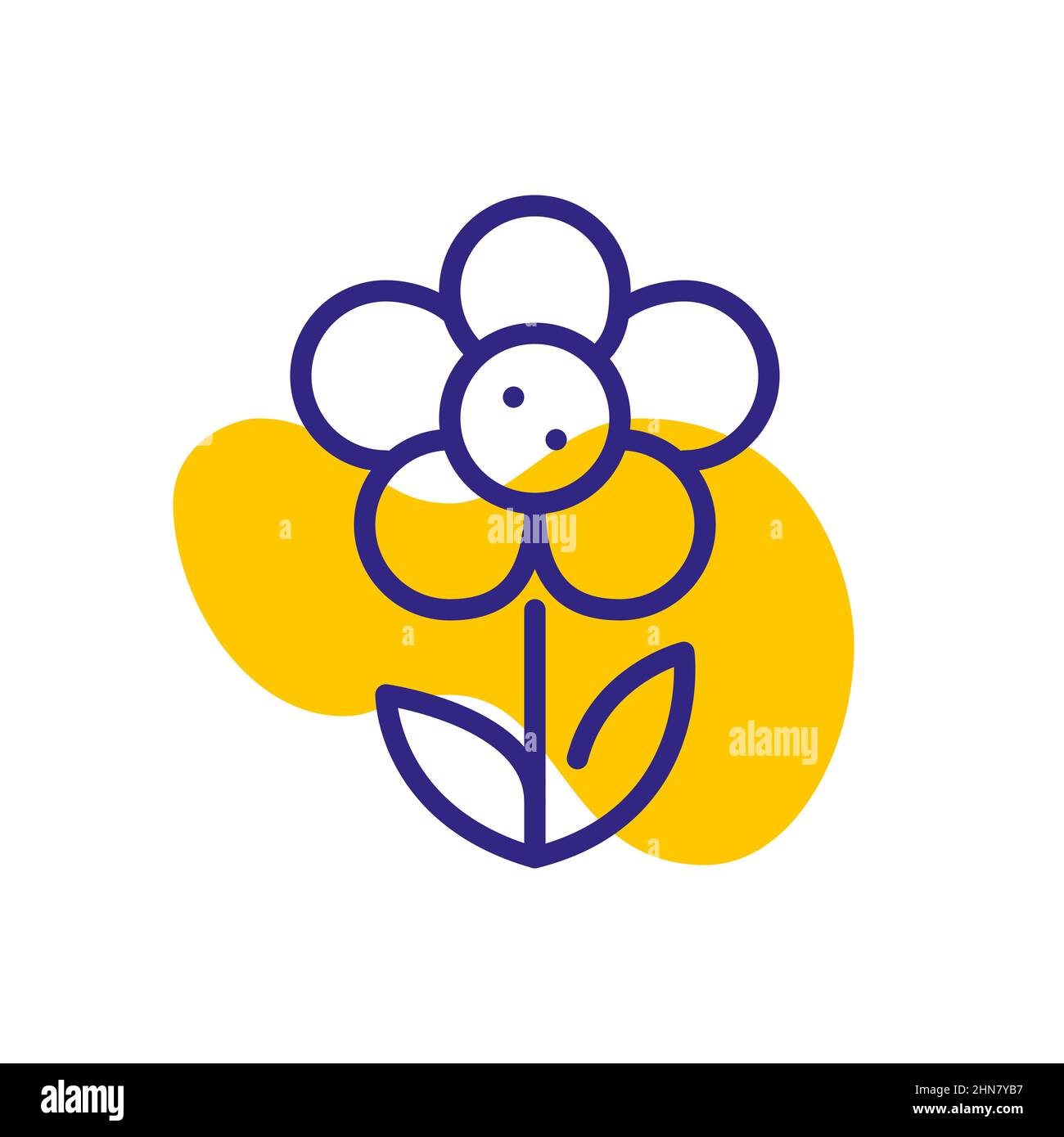 Flower icon. Pixel perfect, editable stroke color icon Stock Vector ...