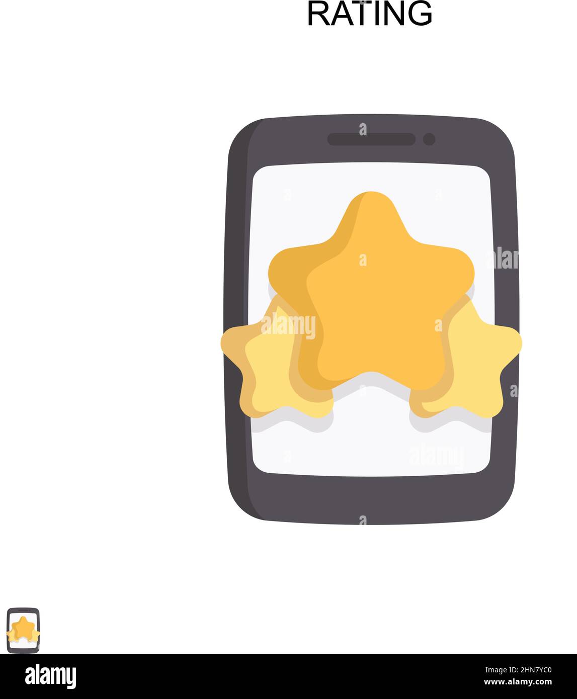 Rating Simple vector icon. Illustration symbol design template for web ...