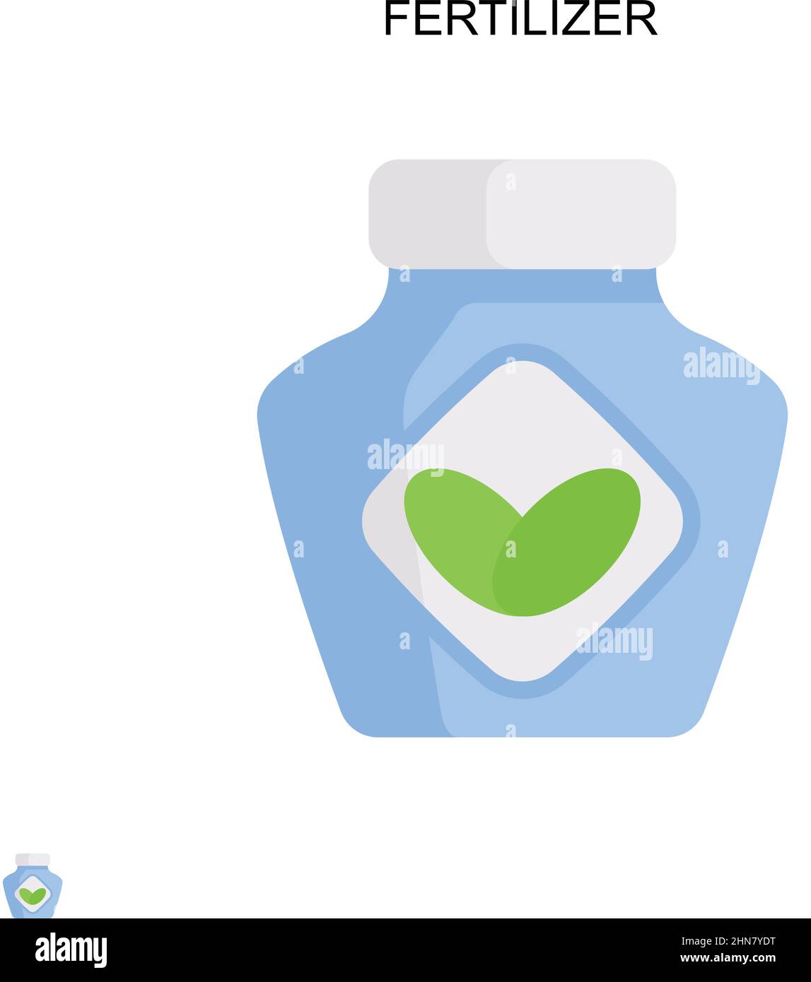 Fertilizer Simple vector icon. Illustration symbol design template for ...