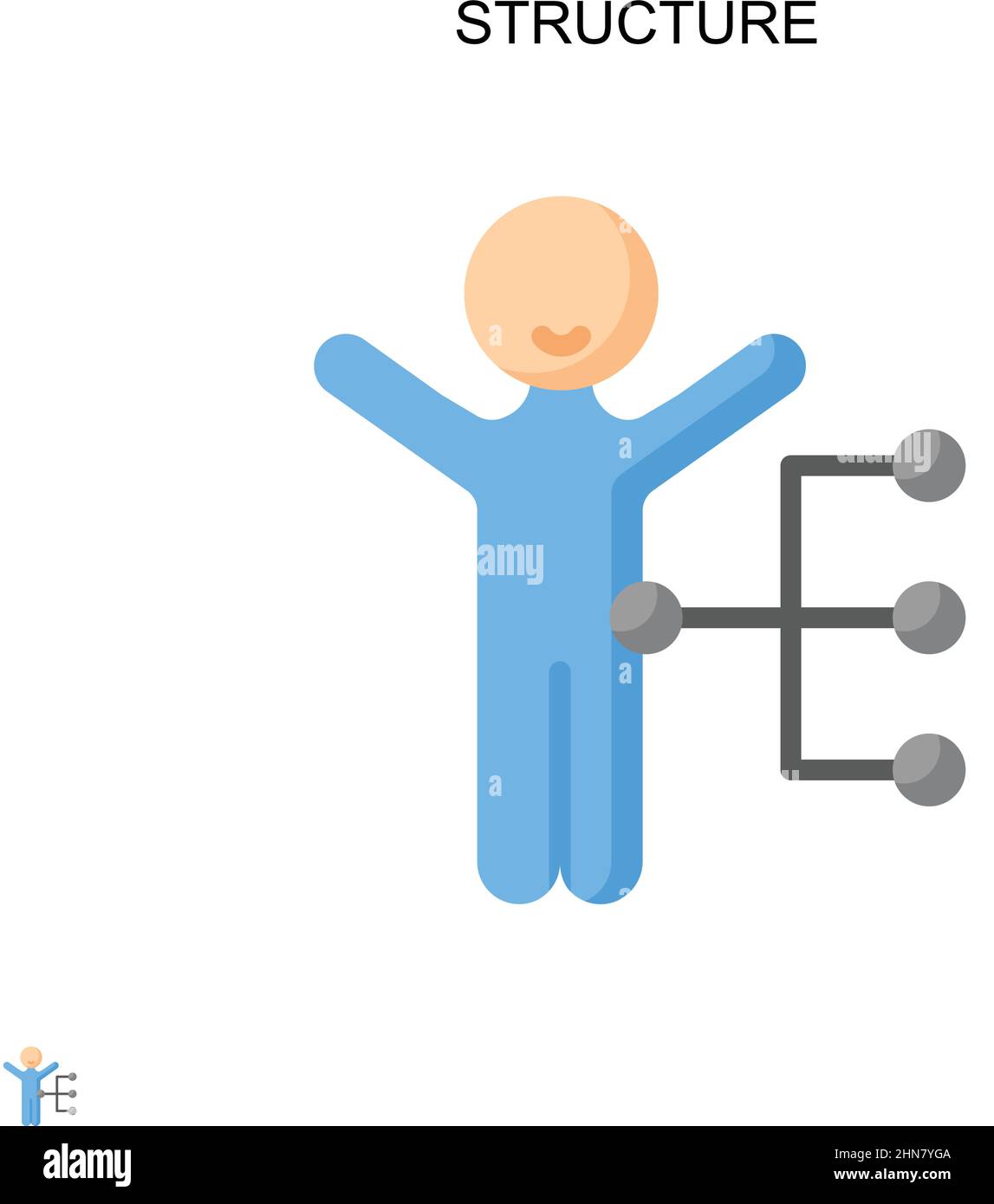 Structure Simple vector icon. Illustration symbol design template for ...