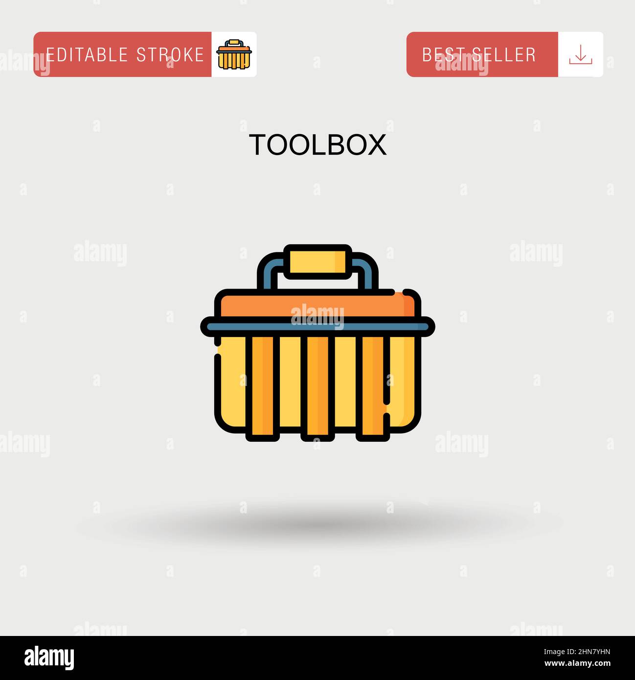 Toolbox Simple vector icon Stock Vector Image & Art - Alamy