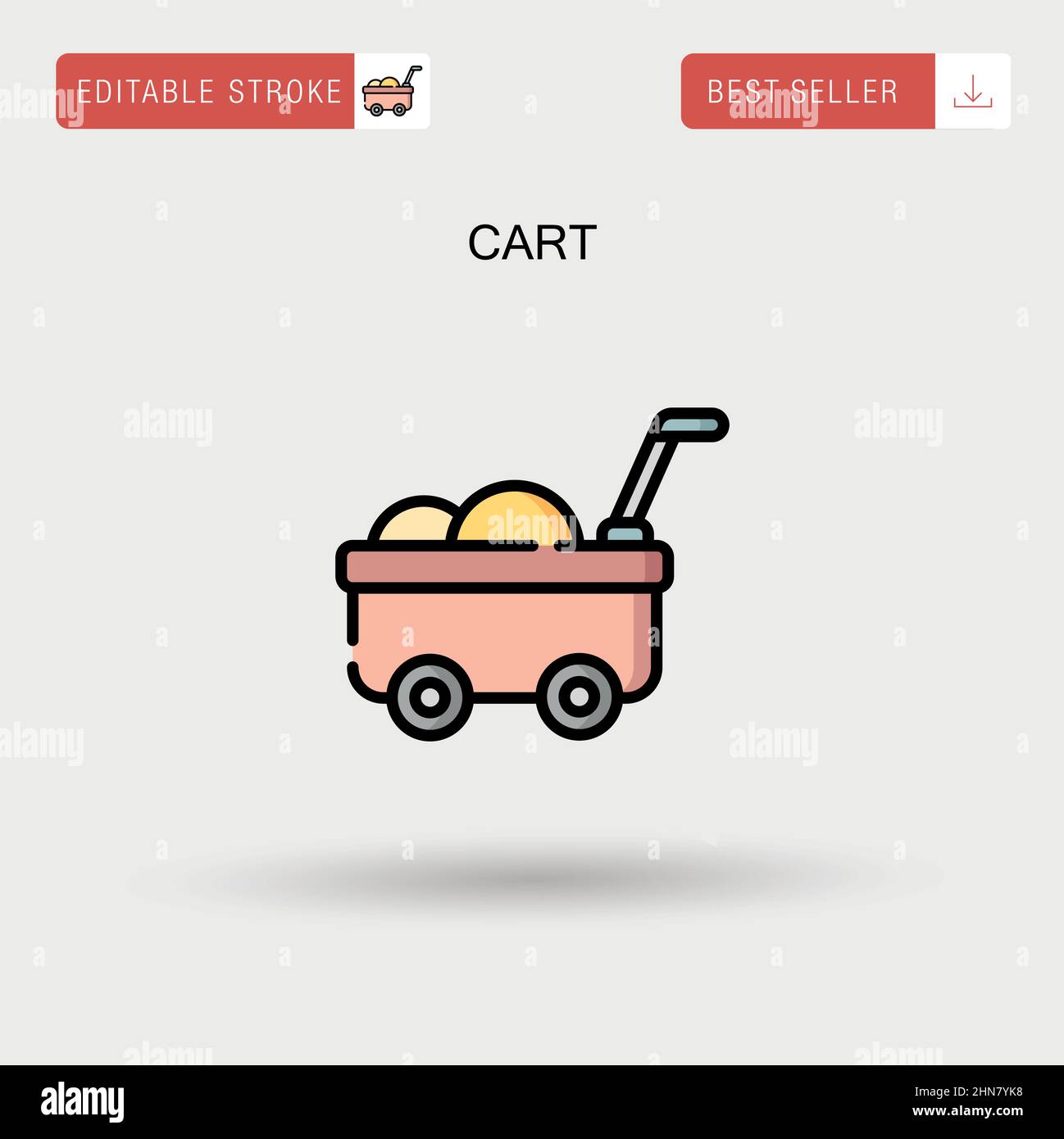 Empty cart vector Stock Vector Images - Alamy