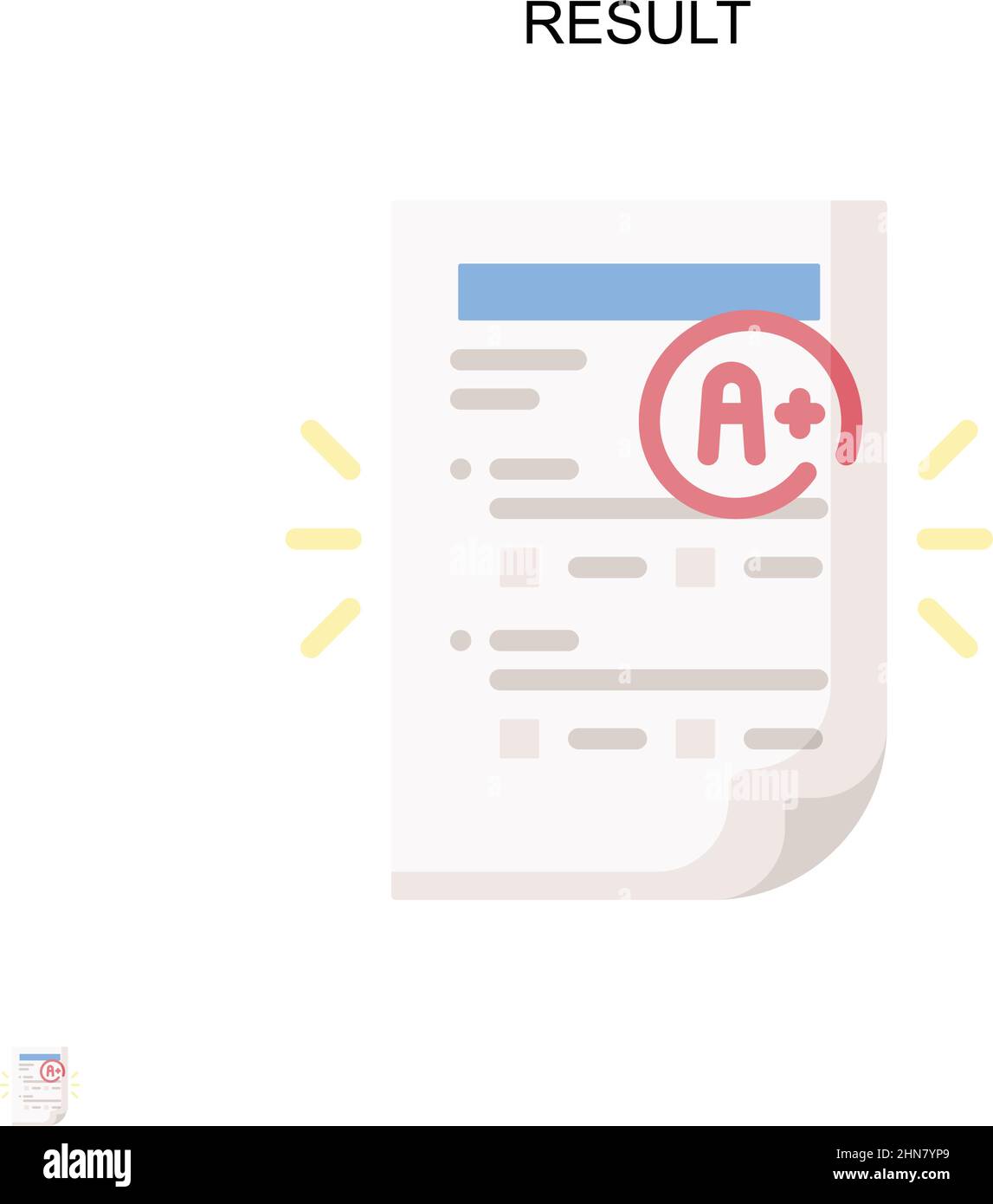 Results icon Stock Vector Images - Alamy