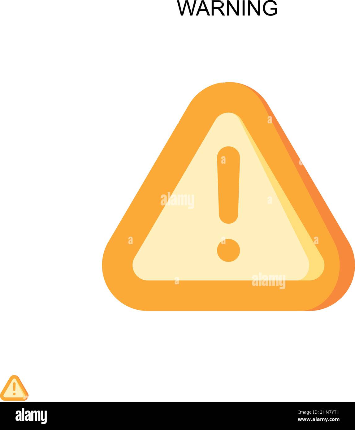 Warning Simple vector icon. Illustration symbol design template for web ...