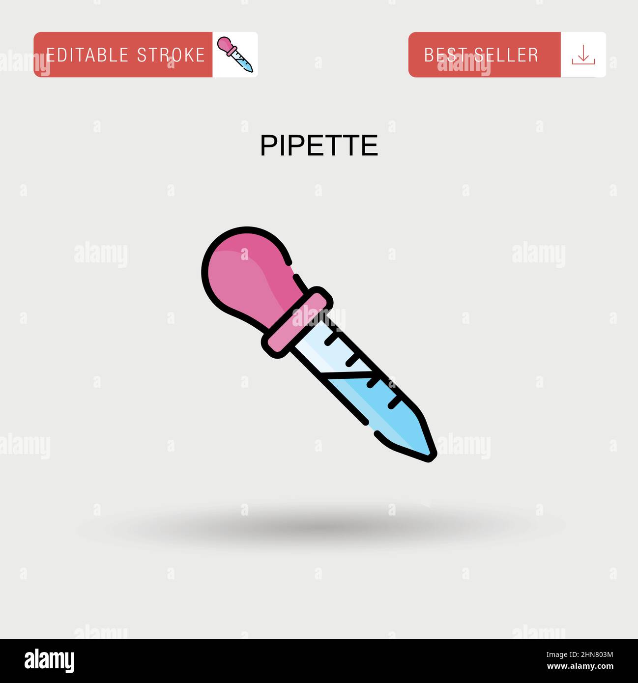 Chemistry laboratory pipette Stock Vector Images - Alamy