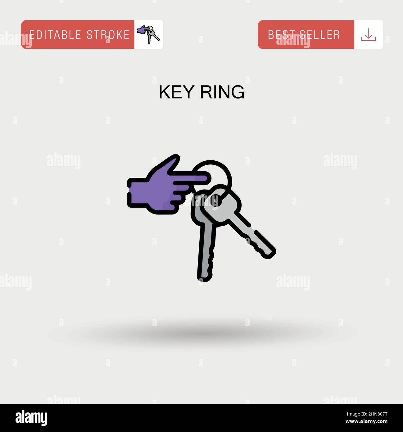 Key ring pendant Stock Vector Images - Alamy