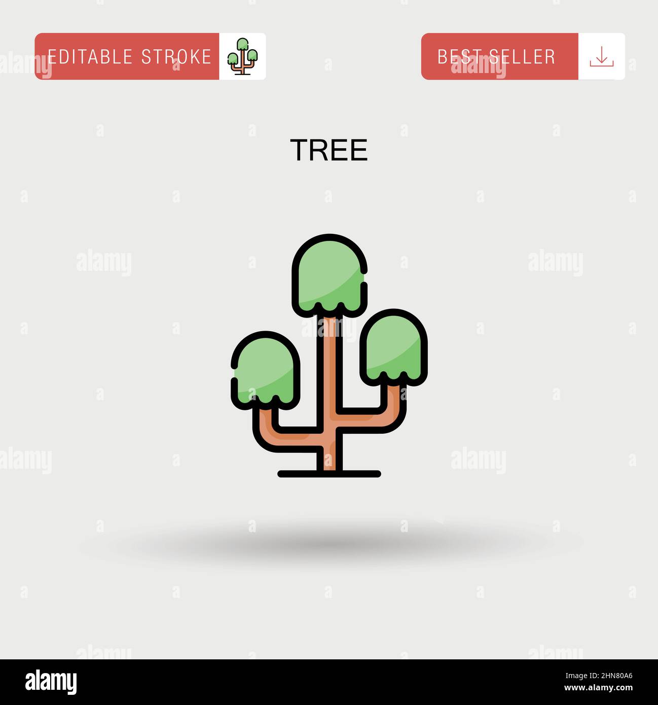 Tree Simple vector icon Stock Vector Image & Art - Alamy