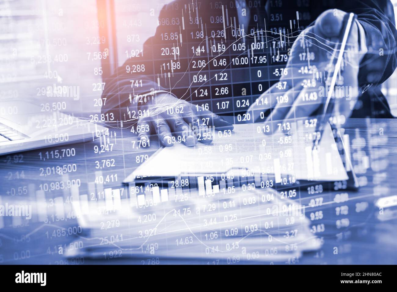 Stock market or forex trading graph and candlestick chart suitable for ...