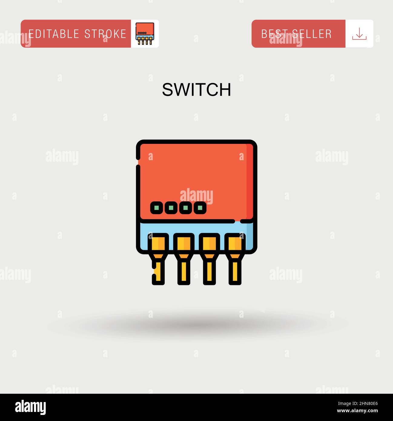 Touch switch Stock Vector Images - Alamy