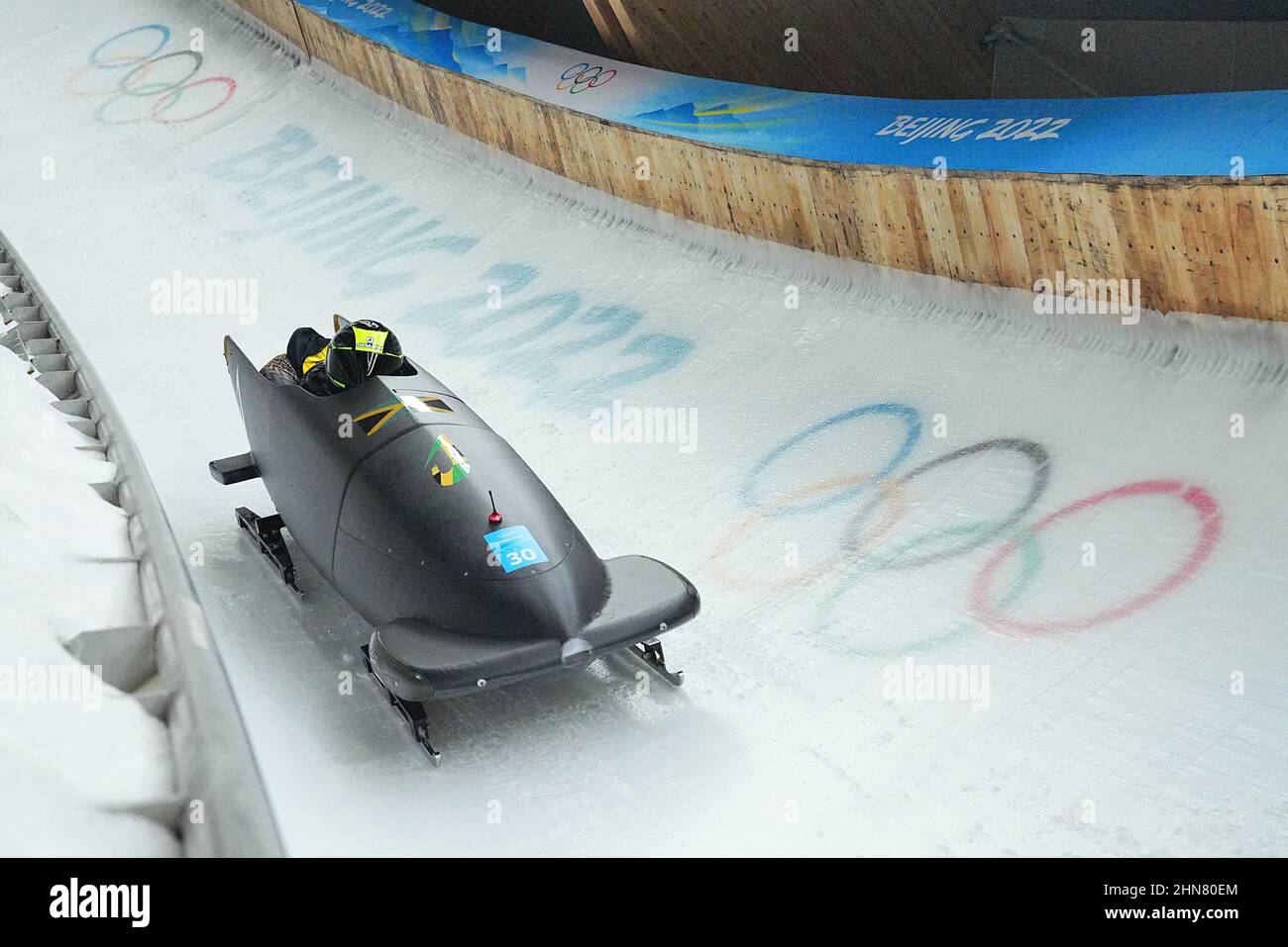 Yanqing, China. 14th Feb, 2022. Olympics, bobsleigh, two-man bobsleigh ...