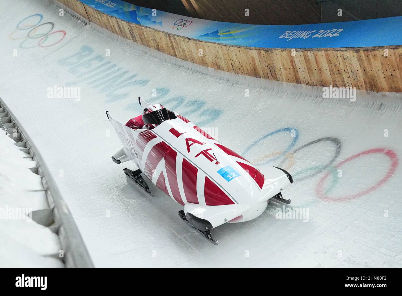 Yanqing, China. 14th Feb, 2022. Olympics, bobsleigh, two-man bobsleigh ...
