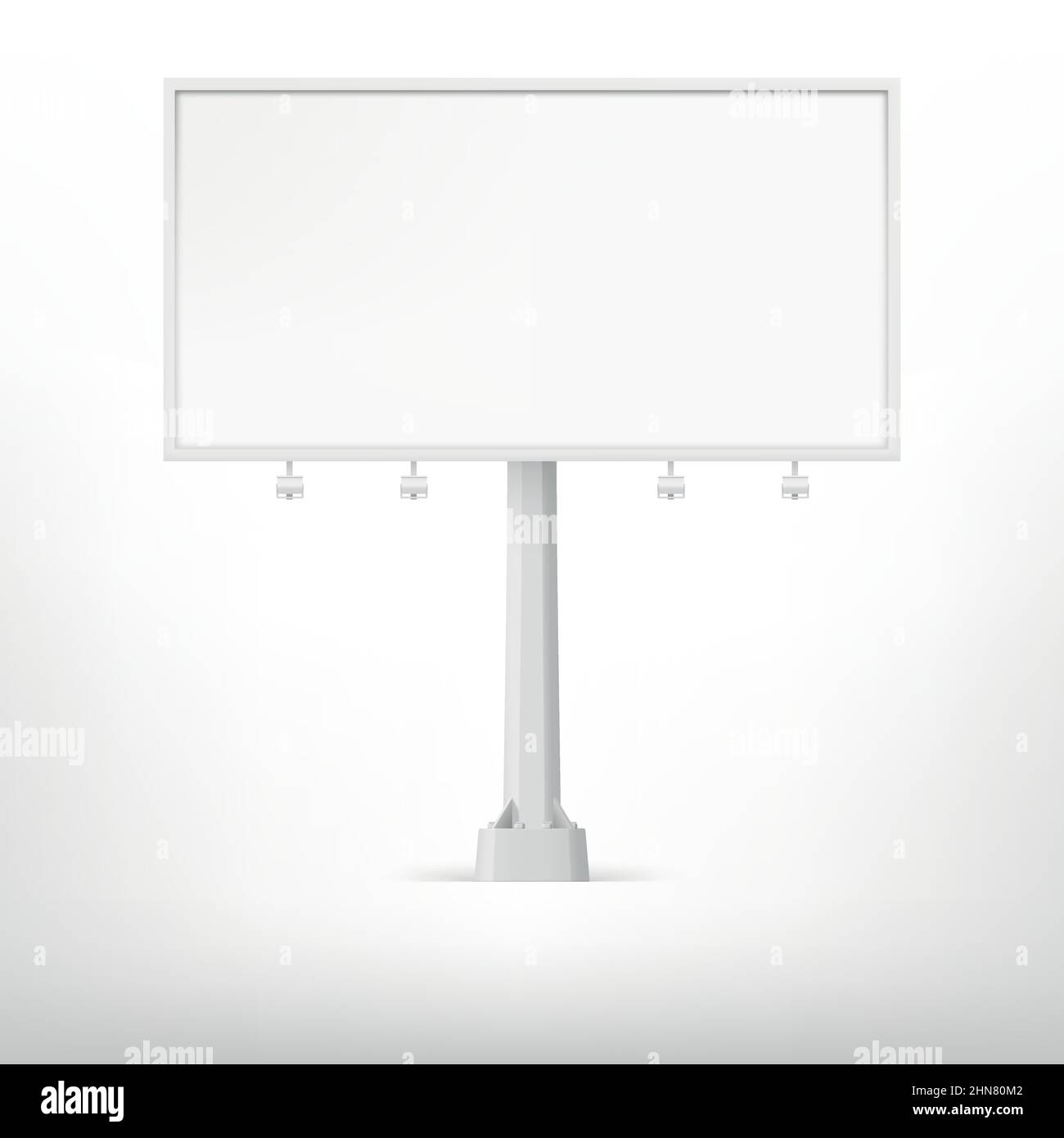 Blank white billboard, vector illustration Stock Vector Image & Art - Alamy