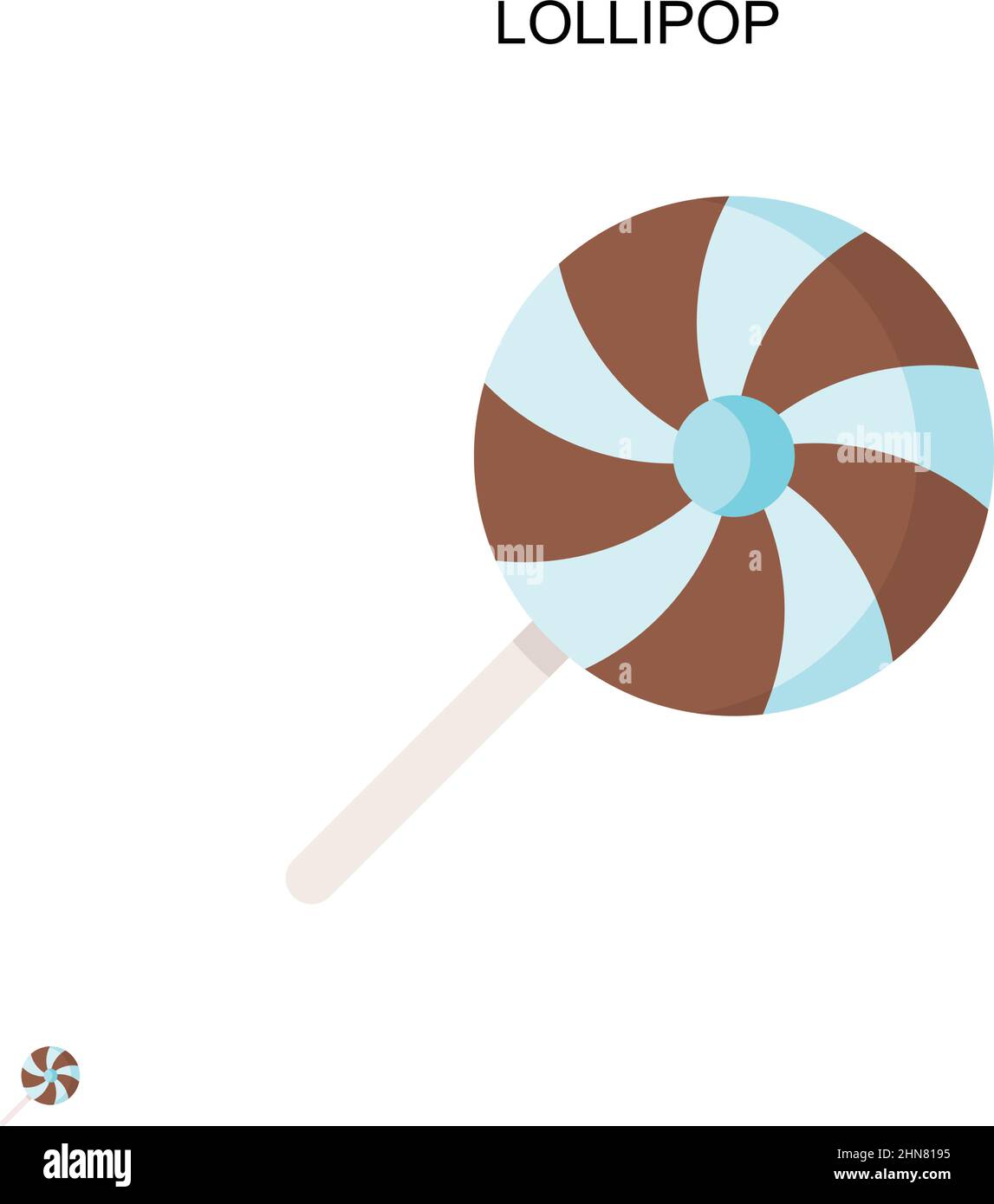 Lollipop Simple vector icon. Illustration symbol design template for ...