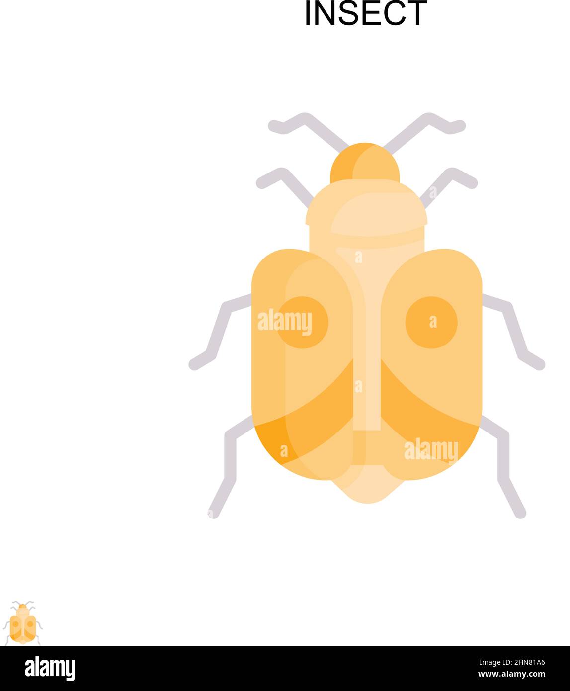 Insect Simple Vector Icon Illustration Symbol Design Template For Web Mobile Ui Element Stock