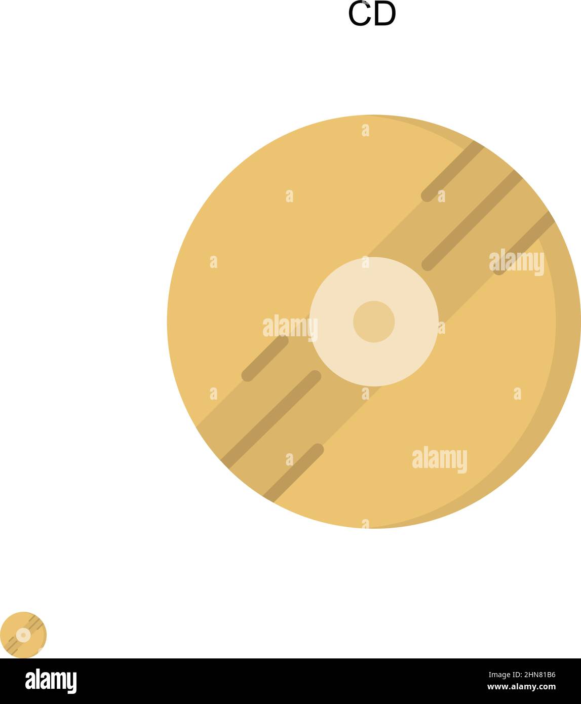 Cd dvd label design template hi-res stock photography and images - Alamy