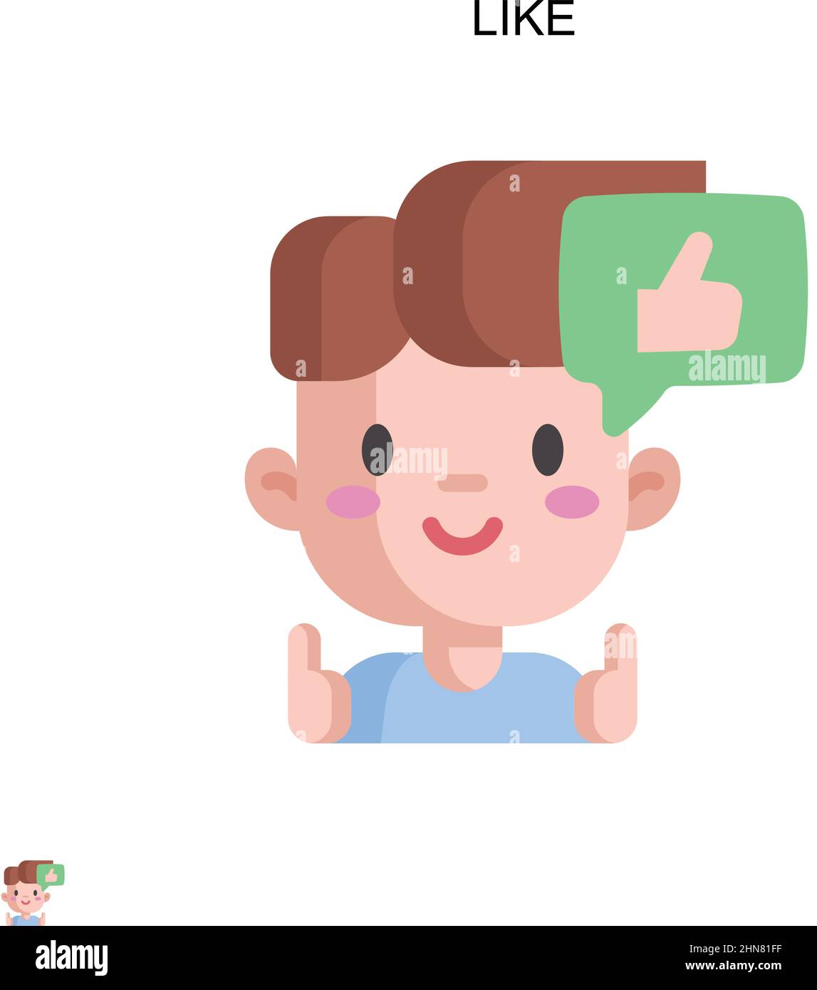 Like Simple vector icon. Illustration symbol design template for web ...