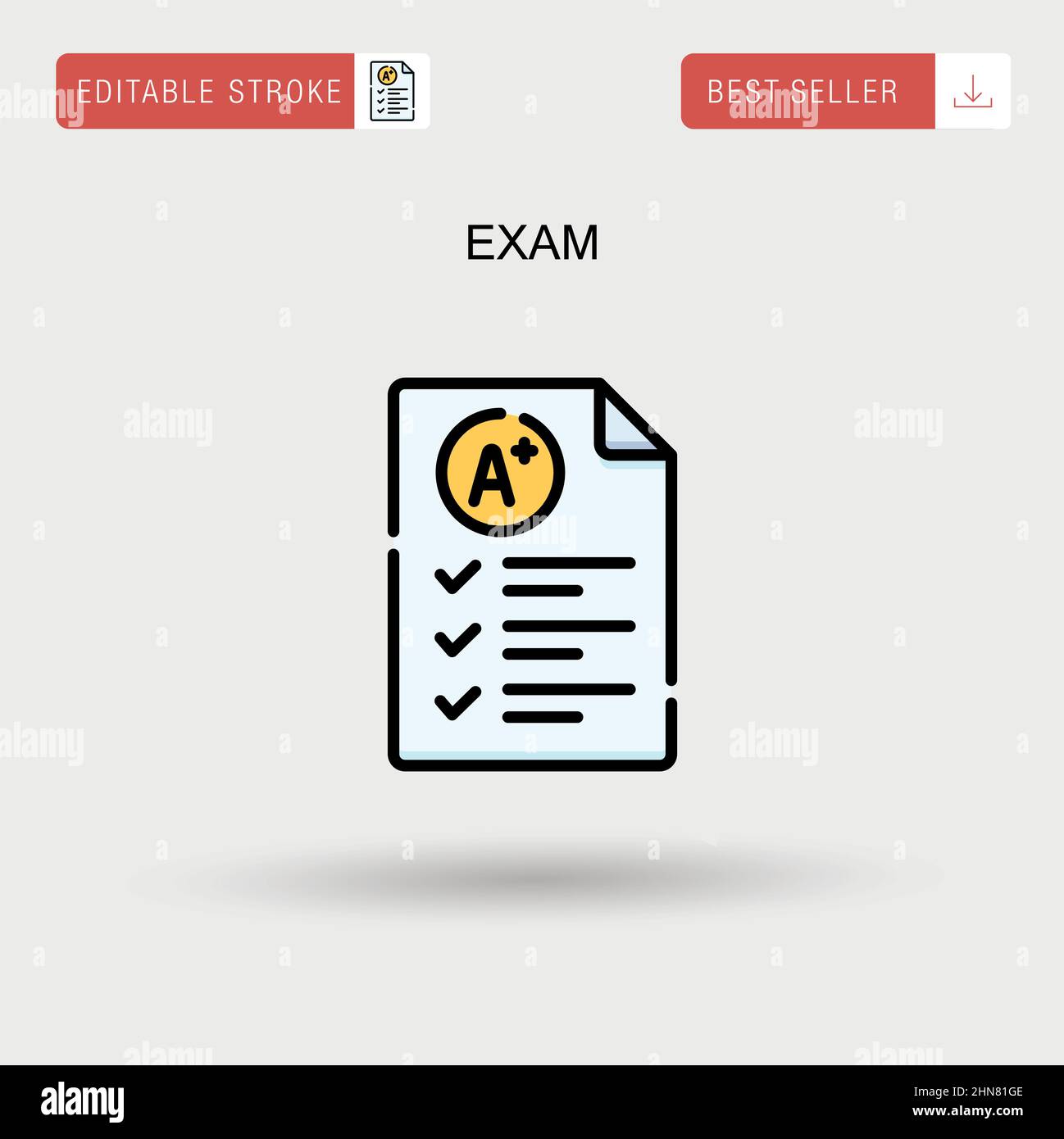 Student desk classroom examination Stock Vector Images - Alamy