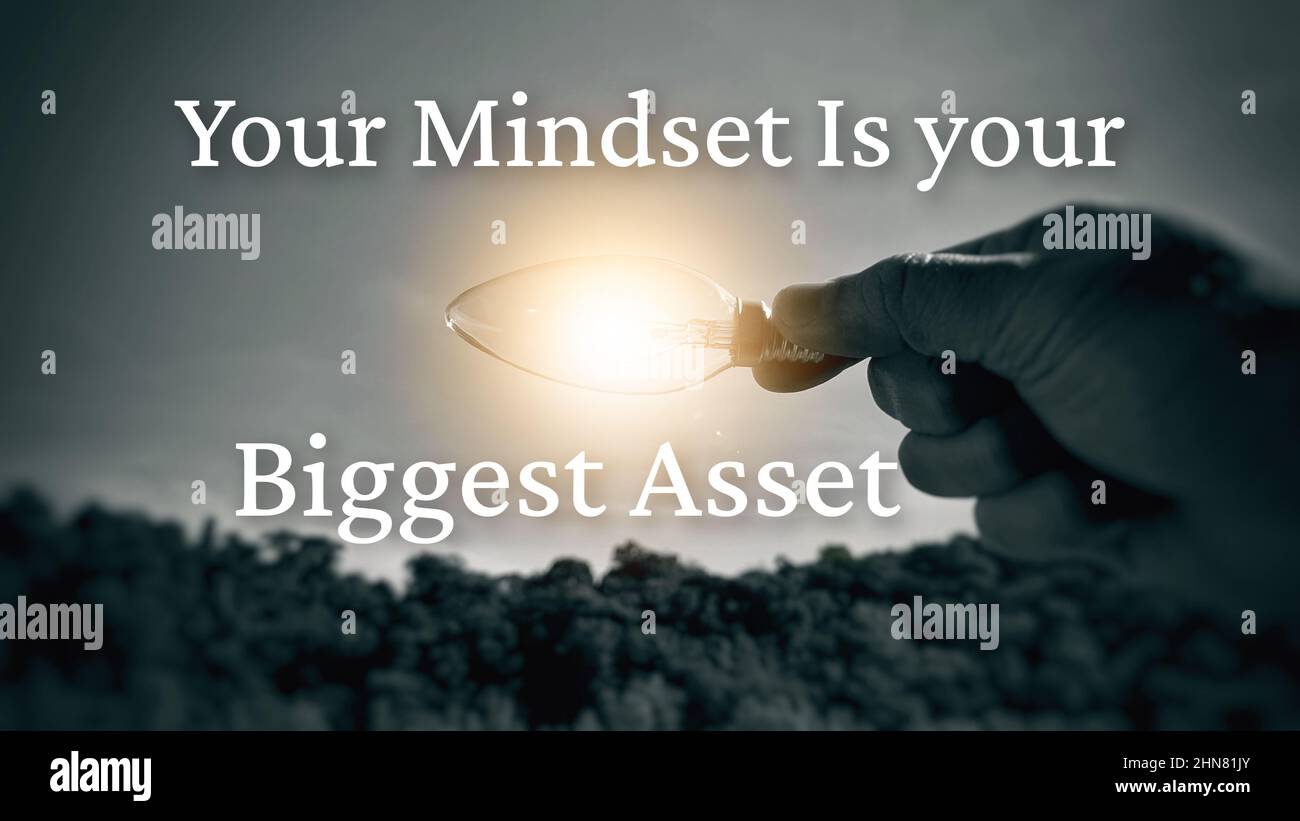 Motivational and inspirational quote - Your mindset is your biggest ...