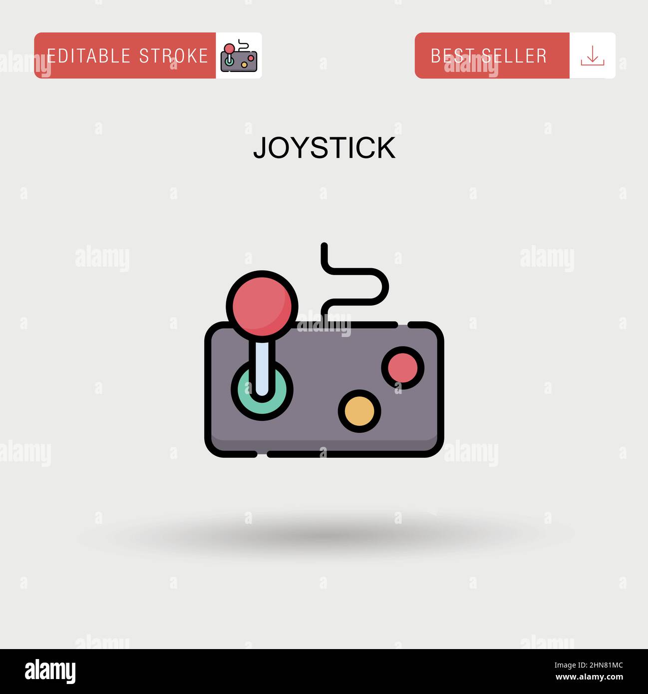 Joystick to control Stock Vector Images - Alamy