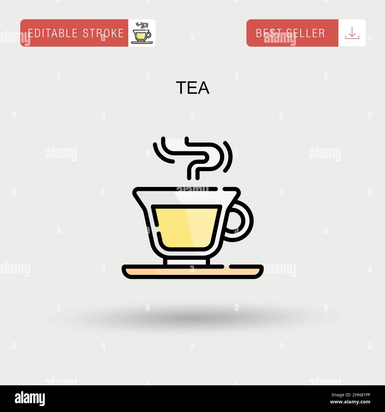 Tea Simple vector icon Stock Vector Image & Art - Alamy
