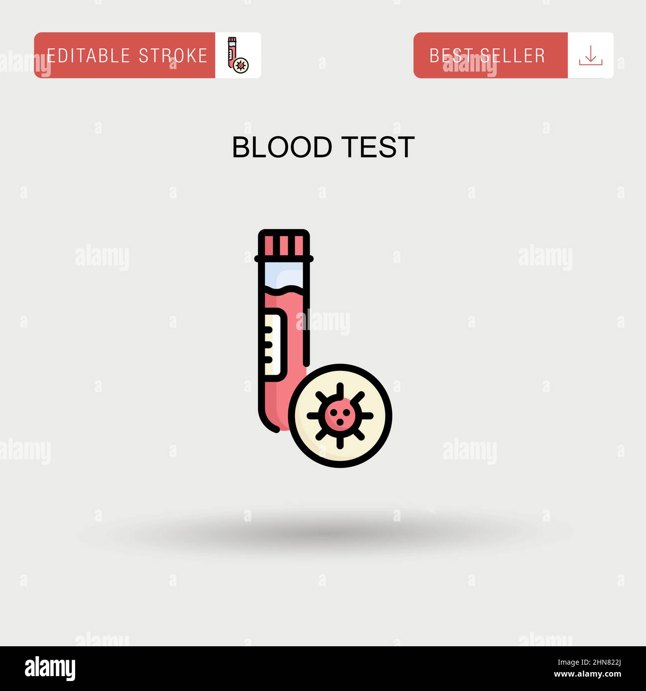 Blood test Simple vector icon Stock Vector Image & Art - Alamy